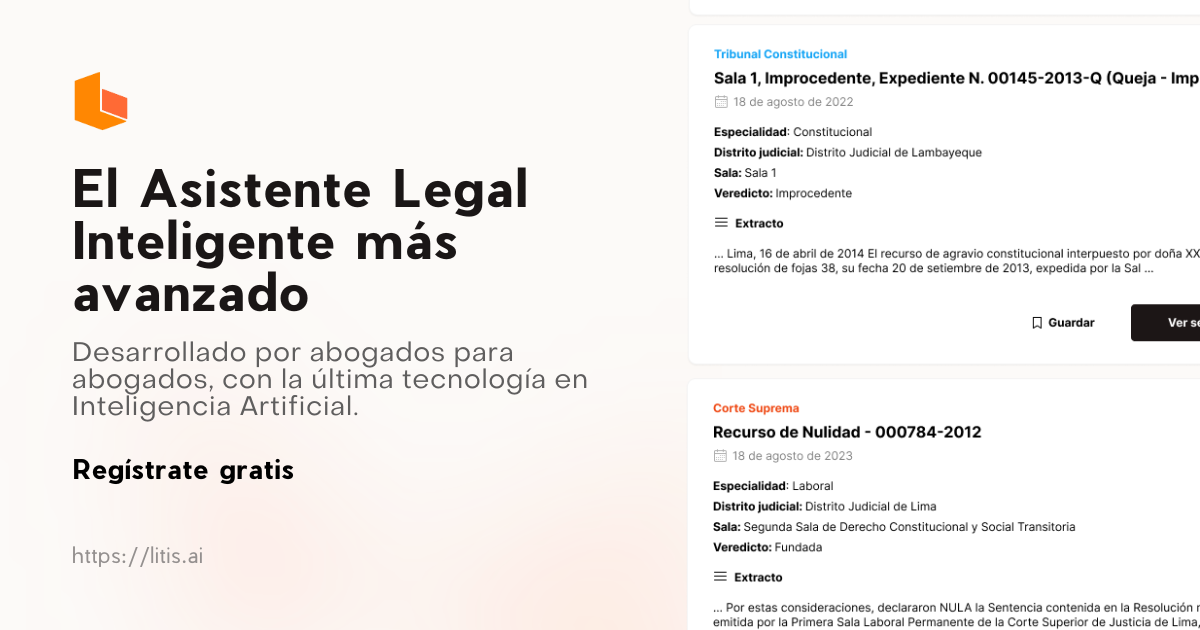 Iniciar sesión en Litis